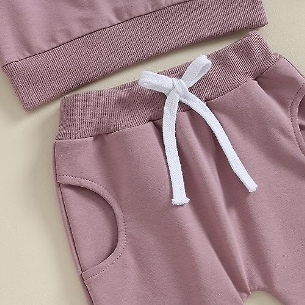 FIOMVA Daddys Girl Baby Clothes Toddler Fall Winter Outfits Sweatshirt Pants 2 Piece Set Shirt Sweatpants Suit (H Embroidered Daddy's Girl Purple, 2-3 Years)