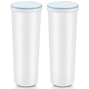 Jteyult 2 Pcs 2L Tall Clear Spaghetti Pasta Storage Container with Adjustable Lid,Multi- Plastic Kitchen Food Storage