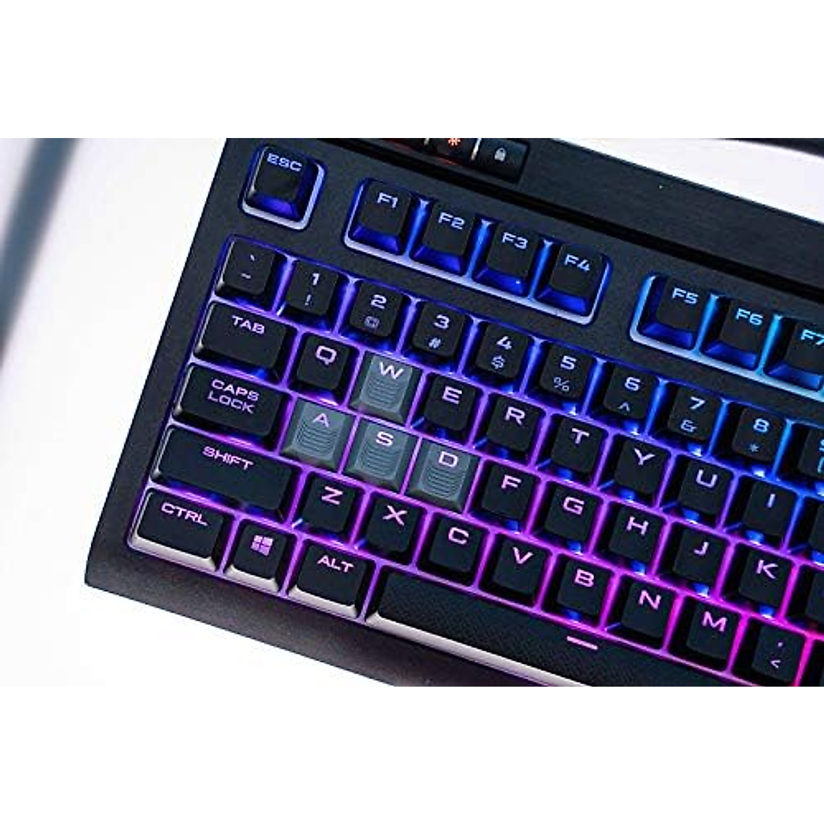 Mechanical Keyboard keycaps WASD keycaps Direction Keys Non-Slip Texture Design keycaps Professional Gaming keycaps (red)