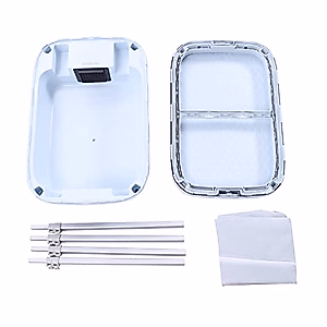 Clothes Dryer, 330L/87Gal 110V 850W Folding Portable Clothes Dryer Household Mini Quick Dryer, 154.4℉ Electric Small Wardrobe Dryer w/1 Shelf, Timing for Apartment, RV, Compact Space, 21*14*50in White