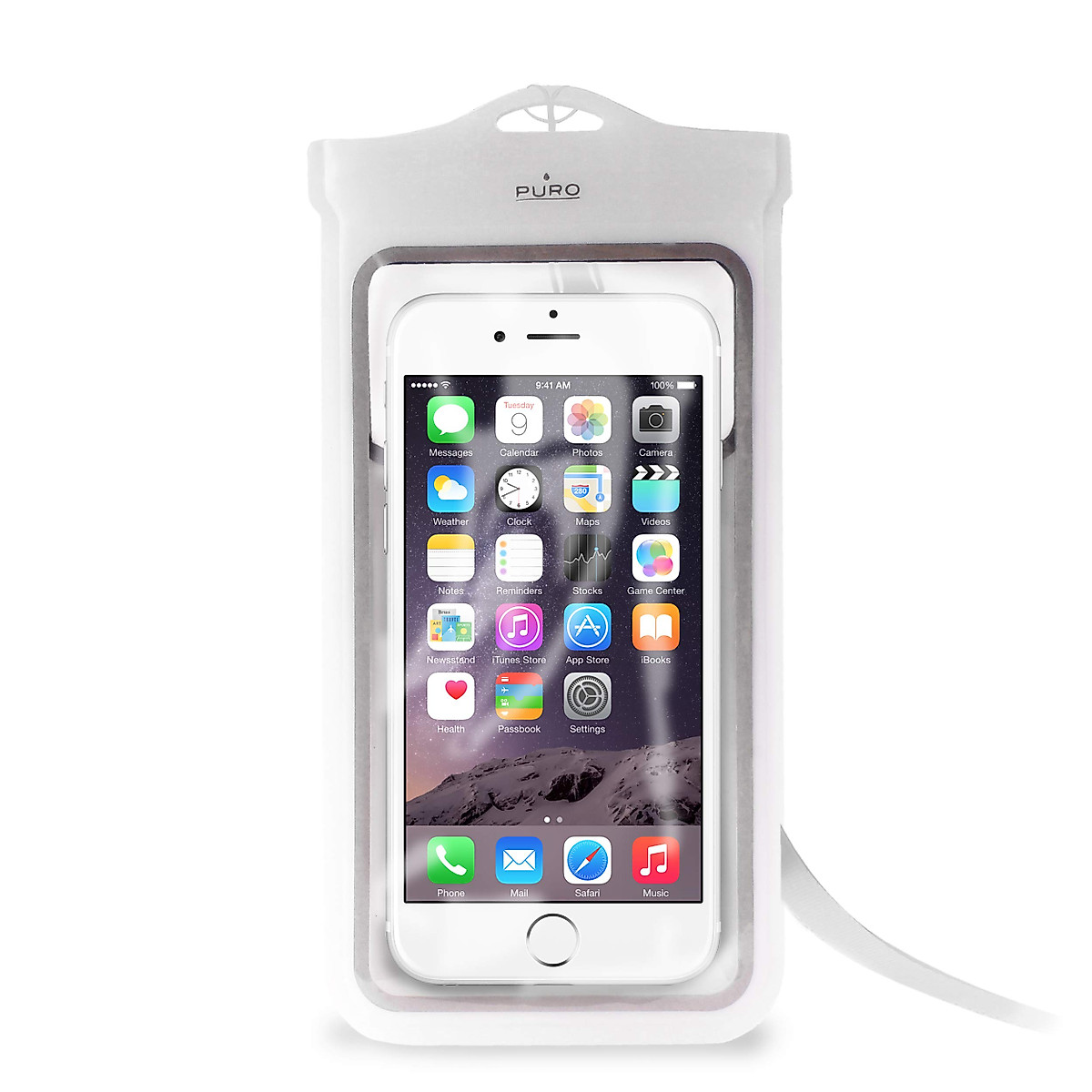 Puro wp7slimlwhi Waterproof Case for Smartphone – White