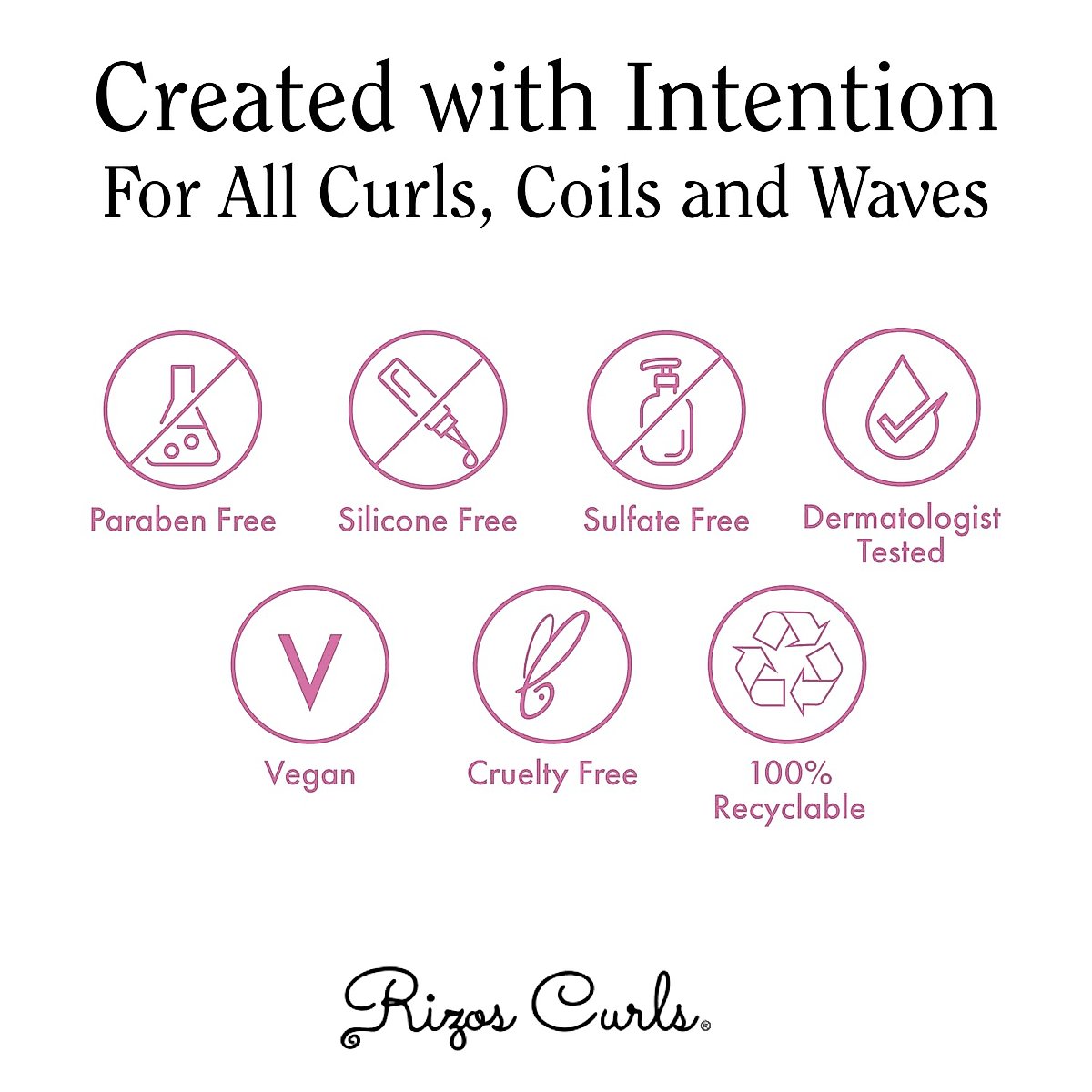 Rizos Curls Light Hold Gel, Defines with Flexible Hold, Flake-Free and Frizz-Free Voluminous Curls, Moisturize with Aloe Vera & Flaxseed, For All Curl Patterns 2a - 4c, 8 oz (Package May Vary)