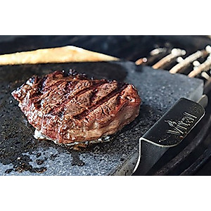 Vital VGL1000-01 Volcano Stone Cooking Tile, 8" x 12"