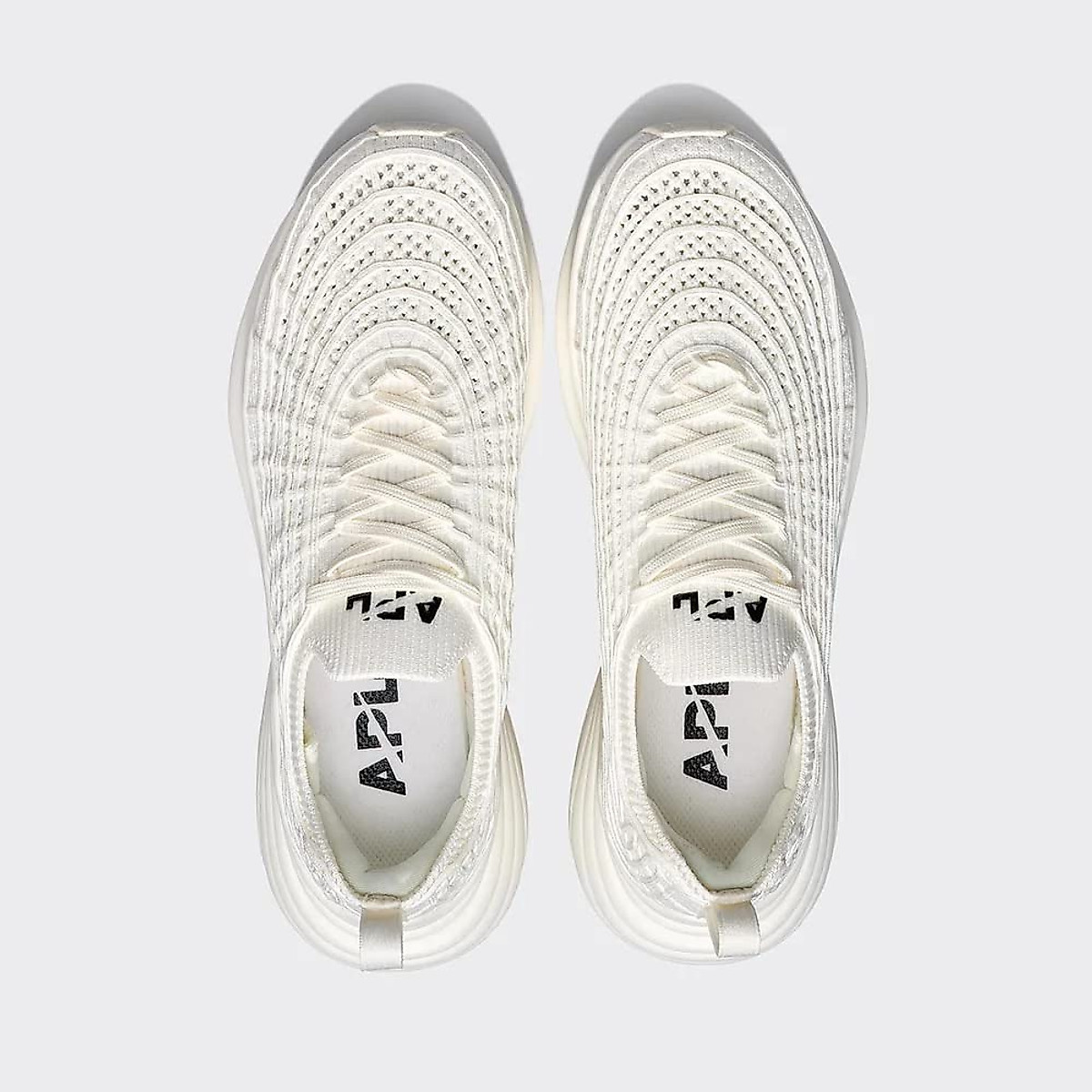 APL: Athletic Propulsion Labs Women's Techloom Zipline Sneakers, Ivory/Ivory/Black, 10.5