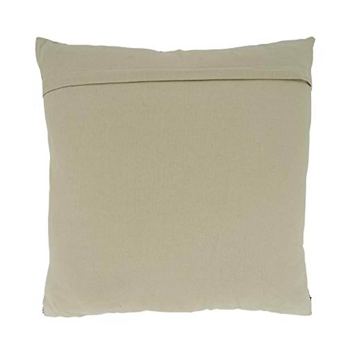 SARO LIFESTYLE June Collection Woven Throw Pillow Cover, 20" x 20", Brown