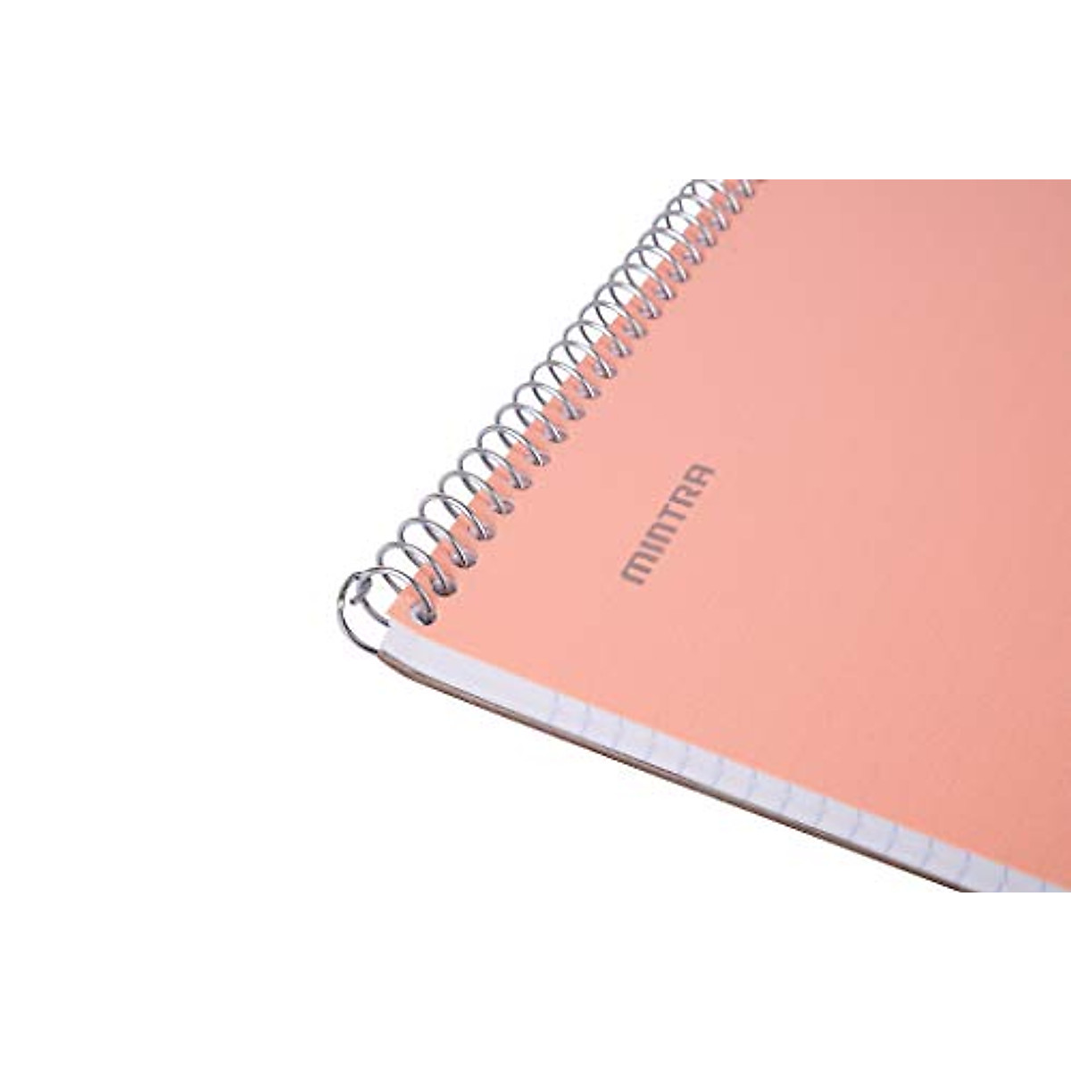 Mintra Office TOP BOUND Durable Spiral Notebooks (Lavender, Salmon, Sage Green, College Ruled 3pk)