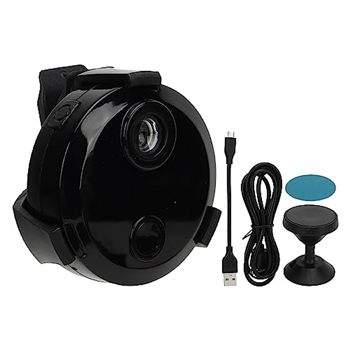 Dpofirs WiFi Monitoring Camera 1080P HD Wireless Camera, Wide Angle, Night Vision, Remote Control Portable Rotatable Mini Camera with Built in Battery