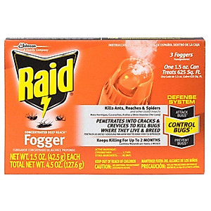 Raid Concentrated Fogger 1.5 Oz -3 Pack