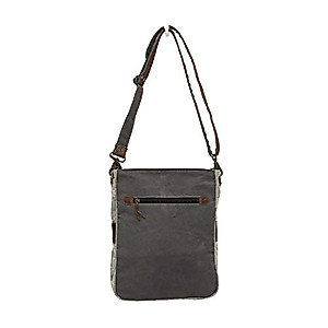 Myra Bag Royal Stag Vintage Upcycled Canvas Shoulder Bag S-0715