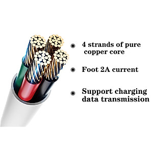 Charger Compatible for ORORO Heated Vest Jacket, Hoodies, Hand Muff Gloves, Socks - 5V Power Adapter USB-C Charging Cable Cord