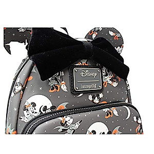 Loungefly Disney Mickey and Minnie Mouse Halloween Womens Double Strap Shoulder Bag Purse