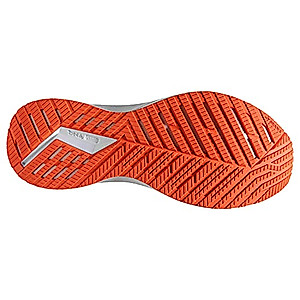 Brooks Men's Levitate 5 Neutral Running Shoe - Grey/Peacoat/Flame - 9.5 Medium