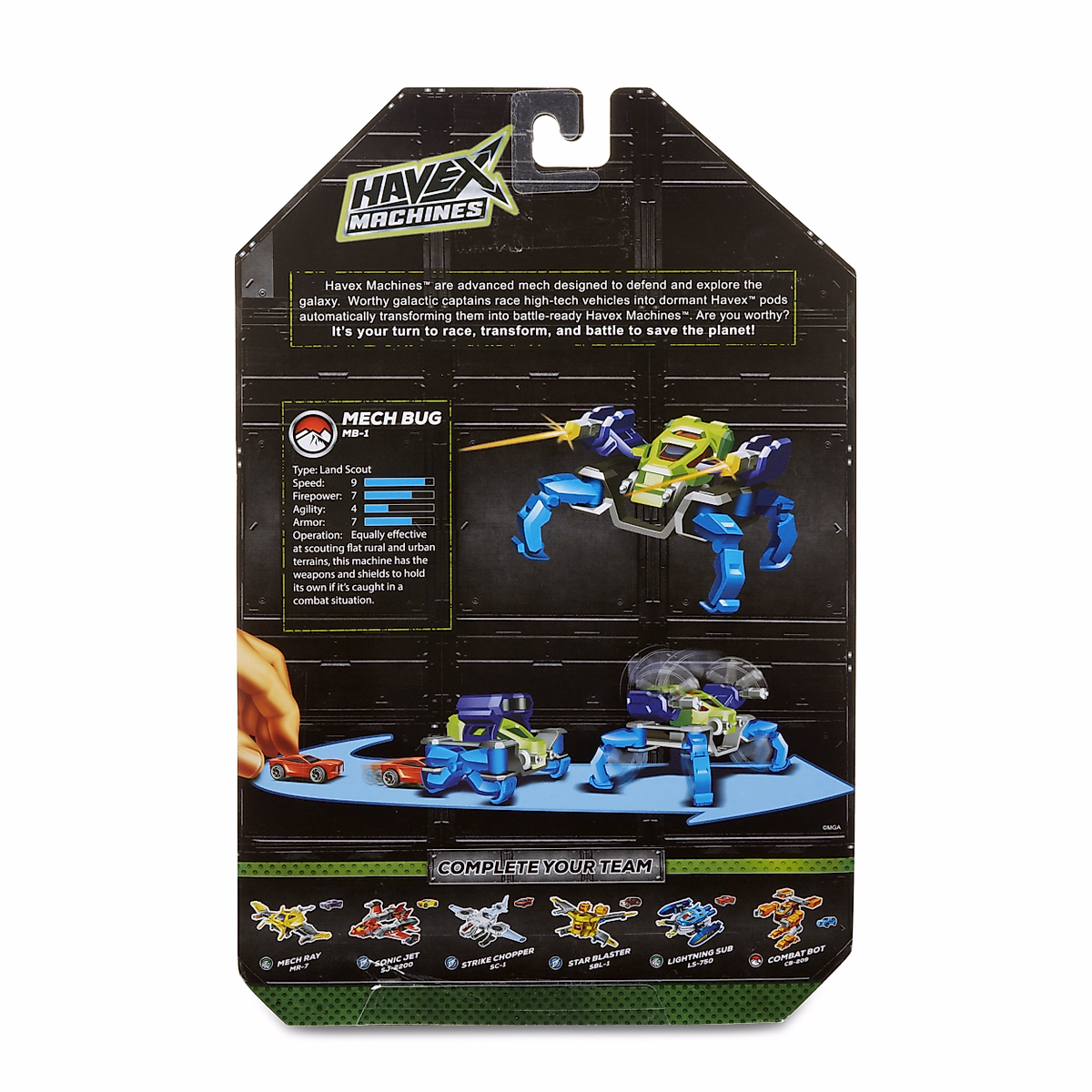 Havex Machines Mech Bug MB-1 Vehicle