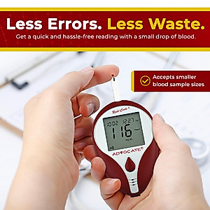 Redi-Code Glucose Test Strips 100 Count, No Manual Coding, Blood Sugar Testing, Small Sample Size, Quick & Accurate Diabetic Management (2 Boxes of 50 Strips)