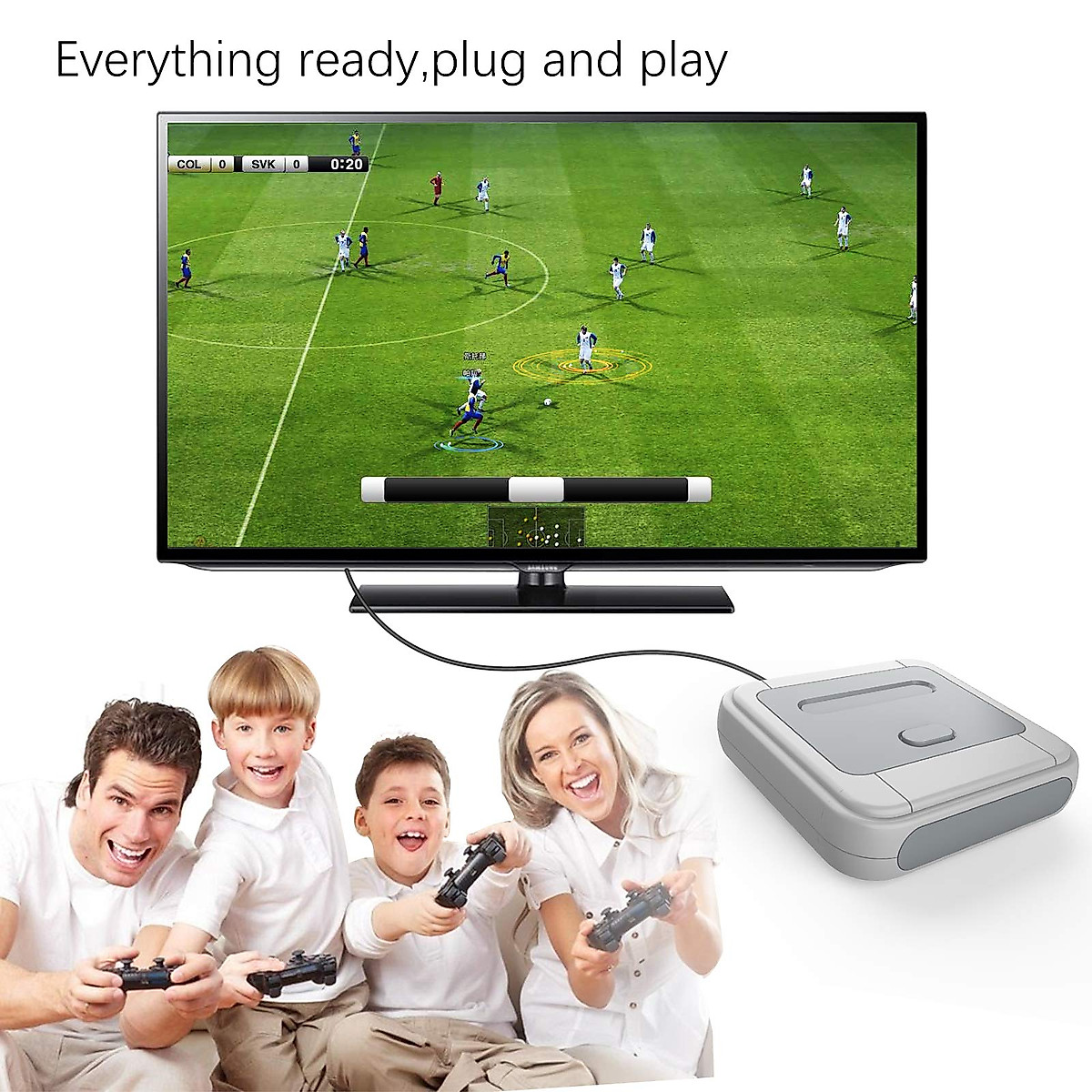 DIKDOC Video Game Console Emulator Console Arcade Emulator Kids Retro Game Console Pre-Install 41,000 Games ROM HDMI Output 128G Mini Portable Support NES/N64/PS1/Sega Console