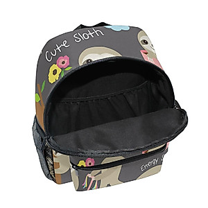 OREZI Baby Sloth Kids Backpack,Cute Toddler Schoolbag Preschool Bag Travel Bacpack for Little Boy Girl