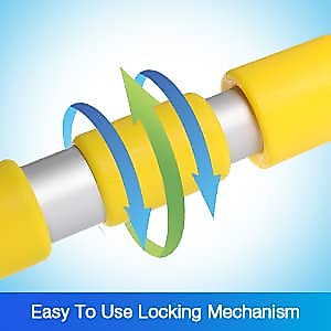 LIOOBO Canoe Paddle Kayak Paddles Retractable Lightweight Paddle Aluminum Alloy Telescopic Paddle Boat Accessories Yellow 1Pc