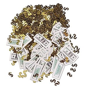 Big Bucks Print-Fetti Party Accessory (1 count) (.5 Oz/Pkg)