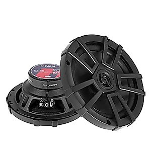 H YANKA 6.5 Car Speakers, Full Range Stereo 220 Watt Max 2-Way Coaxial Car Audio Speakers, Professional Car Door Speakers, Sound Stereo and no Distortion, Y30 Magnet Woofer and NdFeB Tweeter (1 Pair)