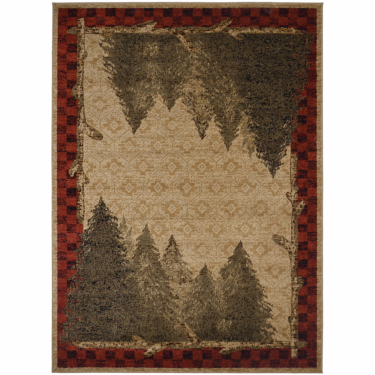 Mayberry Rugs Forest Area Rug, 2'3"x3'3, Antique