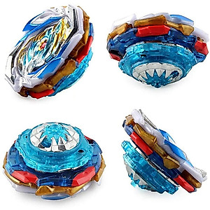 Mopogool Left Right Sparking Launcher Bey Burst Evolution Turbo GT Blades Battling Tops String Launcher Grip B-154 DX Booster Imperial Dragon.IG Sen Starter Set Gaming Top Spinning Toys Gift for Boys