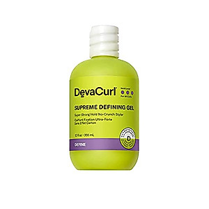 DevaCurl Supreme Defining Gel Super-Strong Hold No-Crunch Styler, Bright Breeze, 12 fl. oz.