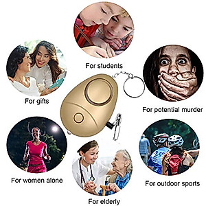 KOSIN Safe Sound Personal Alarm, 6 Pack 140DB Personal Security Alarm Keychain with LED Lights, Emergency Safety Alarm for Women, Men, Children, Elderly