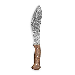 Perkin Knives - Handmade Damascus Hunting Knife Full Tang - Jungle Knife