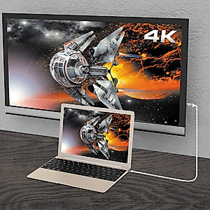 j5create USB Type C to 4K@60Hz HDMI 6ft Cable with HDMI ATC Certificate,Compatible with Thunderbolt 3/4, MacBook Pro/Air, iPad Pro, iPad Air 4, ChromeBook and More (JCC153G)