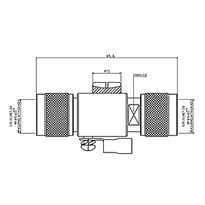 Lightning Arrestor N Male to Male 50 Ohm 0-6GHz with 90V Gas Tube Coaxial WiFi Lightning Arrester (Lightning arrestor N Male to Male)