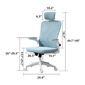 Office Chair Computer Chair Household Long Sitting Learning Chair Swivel Chair Lifting Backrest Conference Chair Ergonomic Chair (Black)