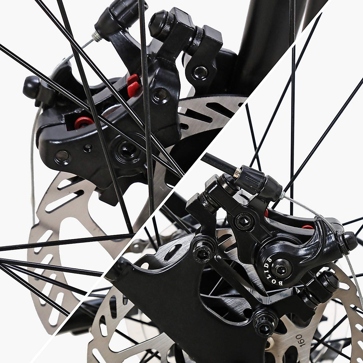 LZBIKE Bicycle G4 26-inch Bike Mountain Bike 26" 21speeds Dual Disc Brake Cycle Folding Mountain Bike Frame Shock Absorption Mountain Bike Blue