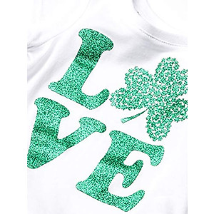The Children's Place baby girls and Toddler St. Patrick's Day Graphic Tee T Shirt, White, 3T US