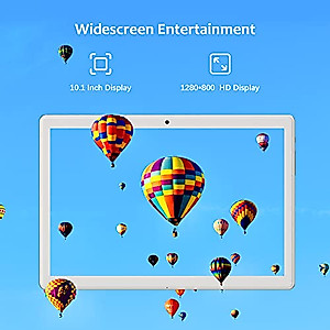 LNMBBS Android Tablet 10 Inch, 4GB RAM 64GB Storage, Android 12.0, Octa-Core Processor, Tablet with Keyboard, Large Battery, Dual Camera, Wi-Fi, Bluetooth, GPS, Mouse,Tablet Cover, Tablet,Gold