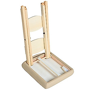 Master Massage Wooden Handy/Folding Massage Stool Cream, Beige