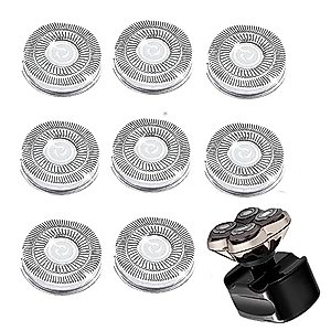 8 PCS Shaver Head Replacement Blade compatible with Skull Shaver Pitbull Electric Razors Replacement Blades for Mens Shaver