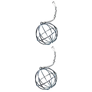 balacoo 2 pcs Sphere Hay Feeder Guinea Pig Hamster Hanging Grass Dispenser Pet