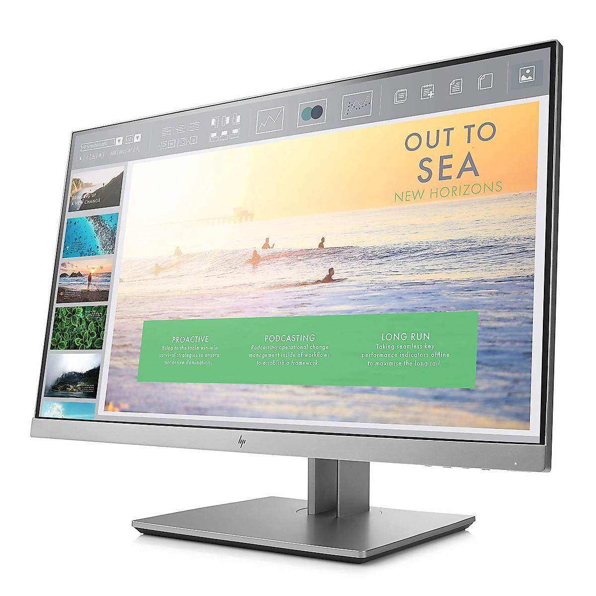 HP EliteDisplay E233 23-Inch Screen LED-Lit Monitor Silver (1FH46AA#ABA) (Renewed)