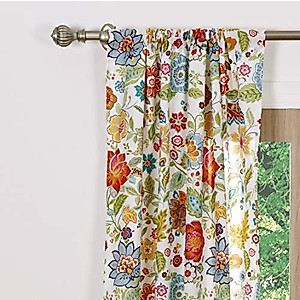 Greenland Home Astoria Curtain Panel Set, 84-inch L, White