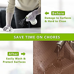 Shelf Liner Cabinet Liners for Kitchen, Non Adhesive Drawer Liner, Durable Washable Waterproof Fridge Refrigerator Mat Pantry Shelf Protector Liner for Shelves, Cupboard, Coffee 11.8 x 78.7 inches