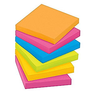 Post-it Super Sticky Notes, 3 in x 3 in, 24 Pads, 70 Sheets/Pad, Cabinet Pack, Assorted Colors