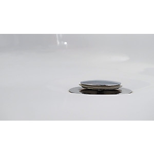 DESIGN HOUSE 522706 Toe Tap Bath Drain in Satin Nickel