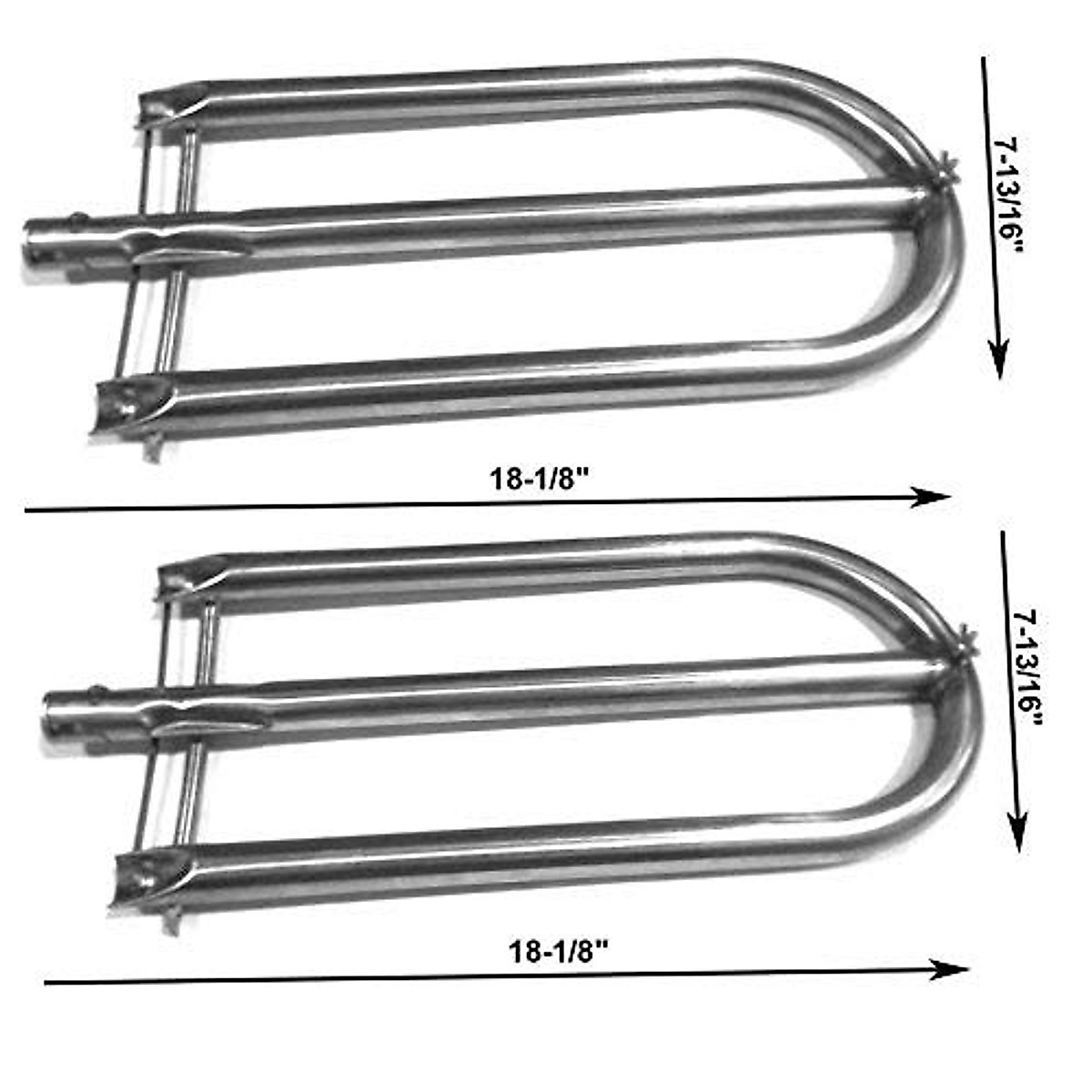 bbqGrillParts Grill Burner for Alfresco AGBQ-56C, AGBQ-56RFG, AGBQ-56SZ, AGBQ-56BFG, AGBQ-56BFGC, AGBQ-56SZC, AGBQ-30C, AGBQ-30CD Gas Models-2Pack
