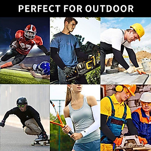 Hicyyu Cannabis Leaf Weed Marijuana Anti-Slip Sun Protection Cooling Long Arm Sleeves For Men Women Youth，Sports Compression Cooling Sleeve，Ice Silk Arm Cover Sleeve For Adults, Black, One Size