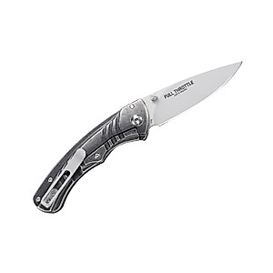 Columbia River Knife & Tool CRKT Full Throttle EDC Folding Pocket Knife, Everyday Carry Utility Folder with Frame Lock, Drop Point Blade with Bead Blast Finish, Outburst Assisted Opening 7031