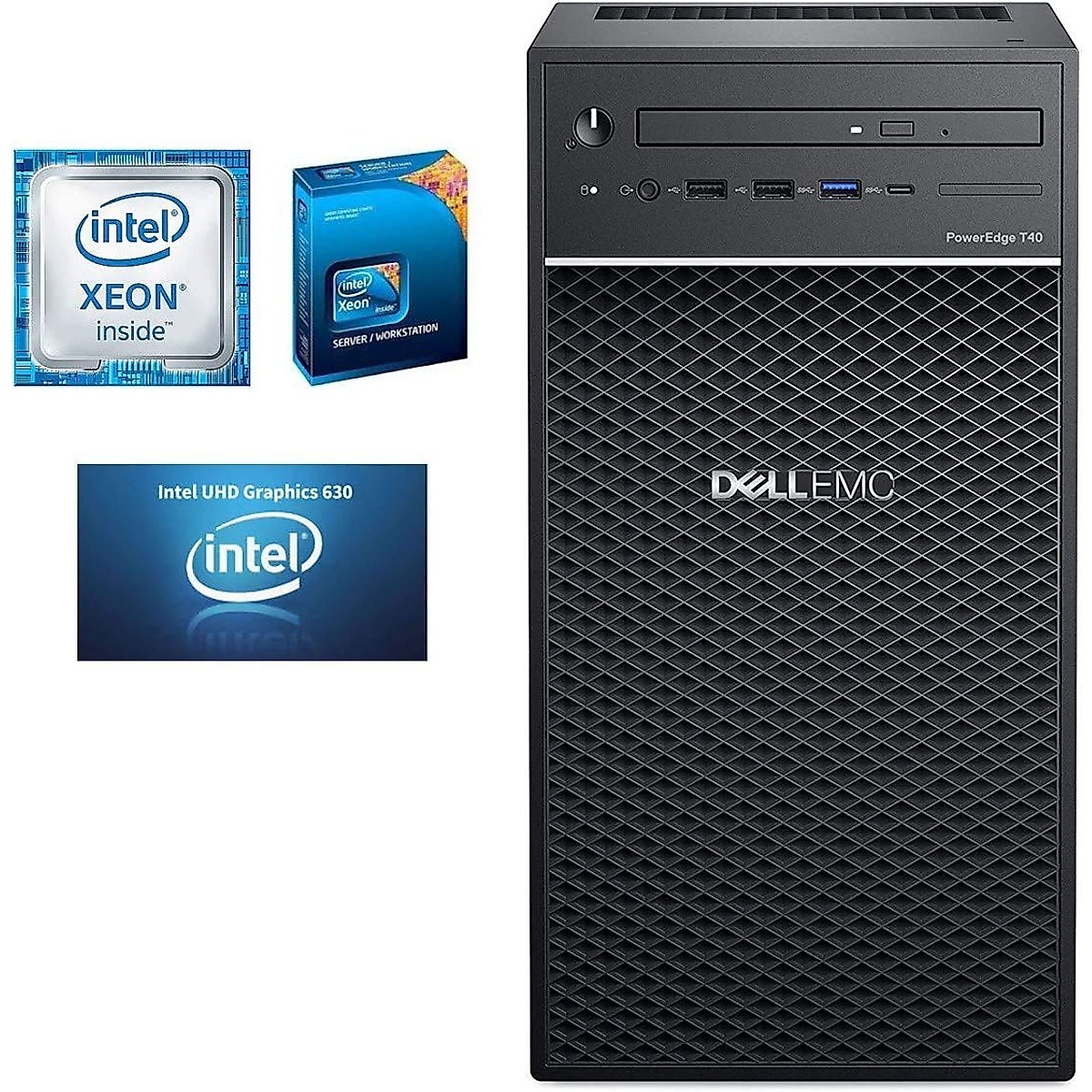 Dell PowerEdge T40 Server, BTX Intel Xeon E-2224G 3.5GHz, 8GB 2666MT/s DDR4, 1TB 7.2K RPM SATA, Windows Server License is not Included
