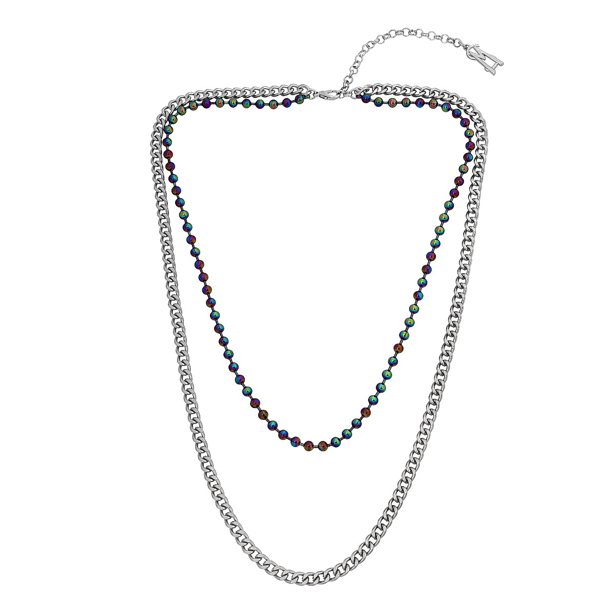 Steve Madden Ball Chain Layered Necklace