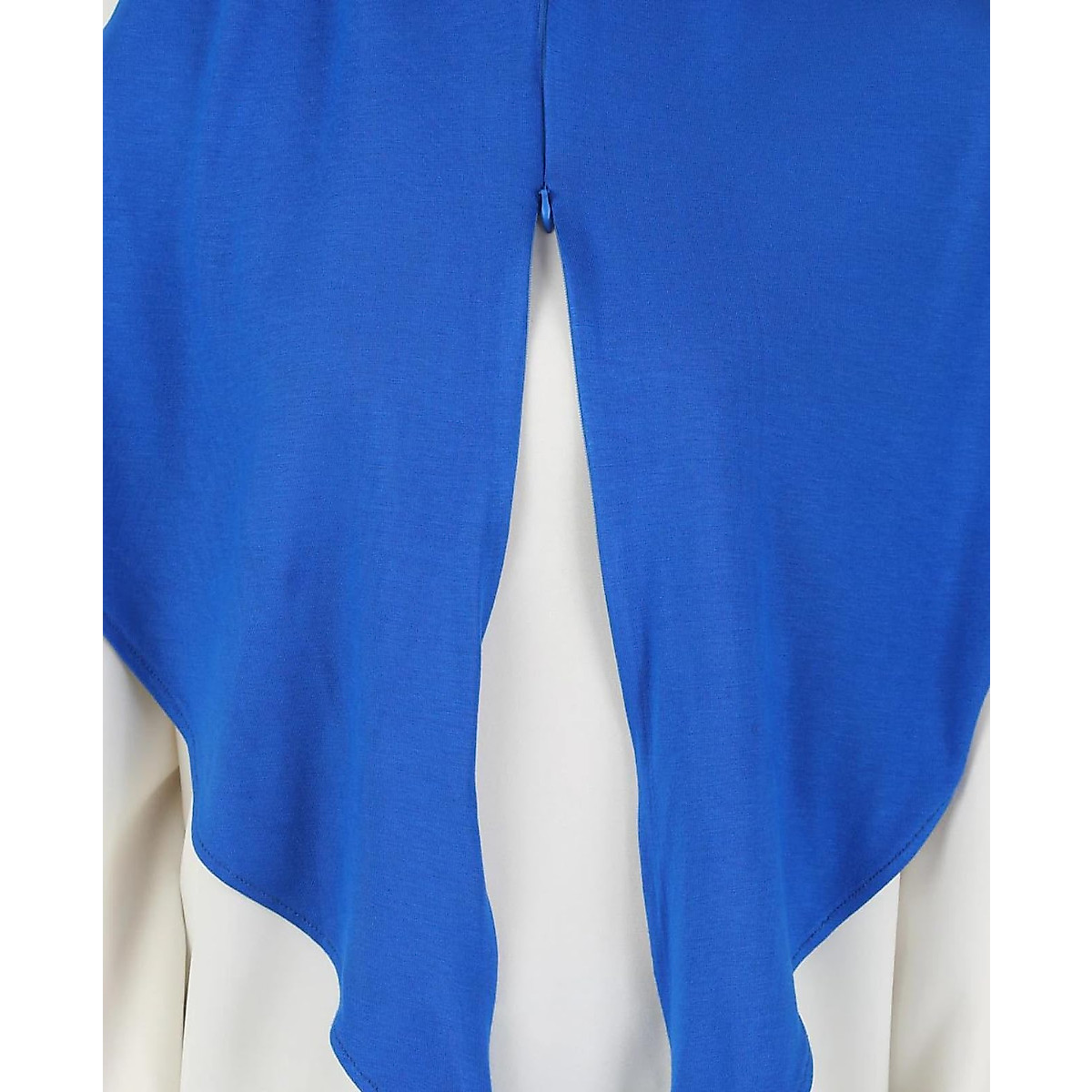 Prien Zippered Instant Hijab For Women, Muslim Prayer Scarf, Long Turban Girls, Abaya, Jersey Islamic Dress Undercap Khimar (Saxe Blue)