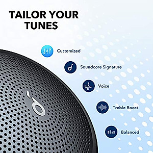 Soundcore Anker Mini 3 Bluetooth Speaker, BassUp and PartyCast Technology, USB-C, Waterproof IPX7, and Customizable EQ