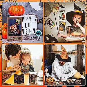 24 Pack Halloween Mini Notepads 24 Styles Small Vintage Notebooks School Supplies 5 x 3.2 Inches Girls Pumpkin Cat Halloween Retro Memo Pad for Kids Students Halloween Stationery Gifts Party Favors